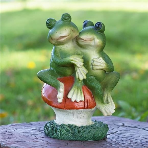 Accents | Frog Garden Statues Outdoor Decor Resin Couple Frogs Sitting ...